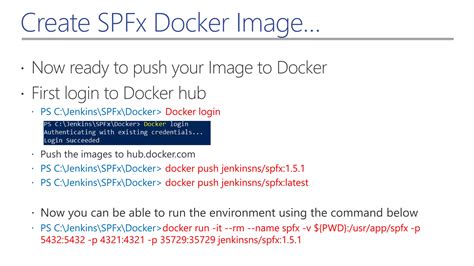 Building Spfx Solutions Using Docker Ppt