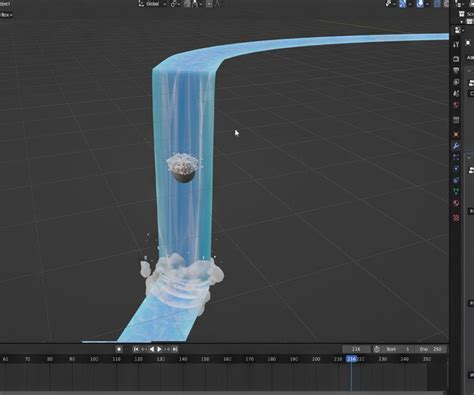 Artstation Editing Blender 4 Stylized Waterfall Geometry Node Resources