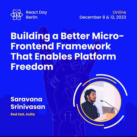 Saravana Balaji Srinivasan On Linkedin Reactdayberlin React