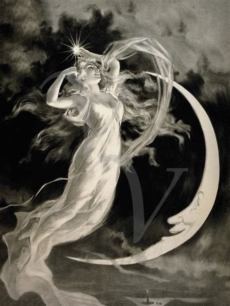 Moon Goddess Drawing