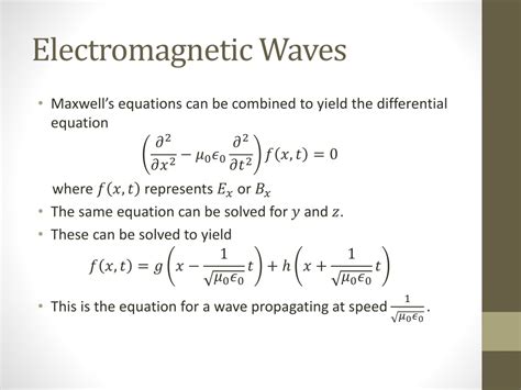 Ppt Maxwells Equations The Final Classical Theory Powerpoint