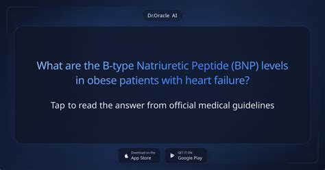 What Are The B Type Natriuretic Peptide Bnp Levels In Obese Patients