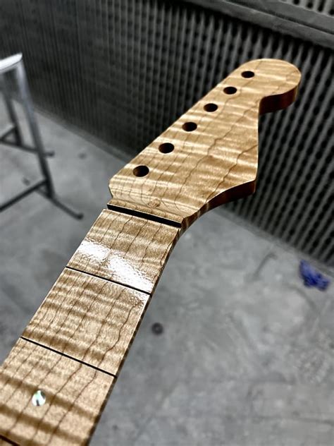 Master Grade Flamed Maple S Neck One Piece Reverb