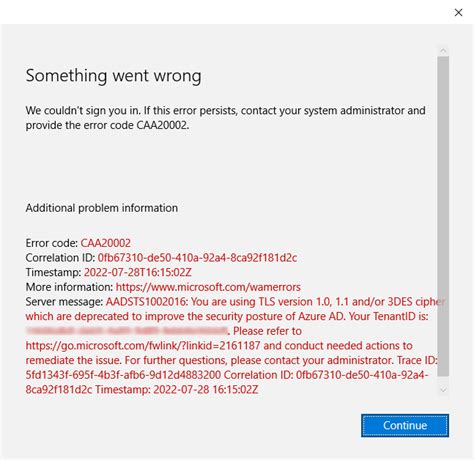 Fixing Office 365 Error Caa20002 And Tls 12 Xcel Office