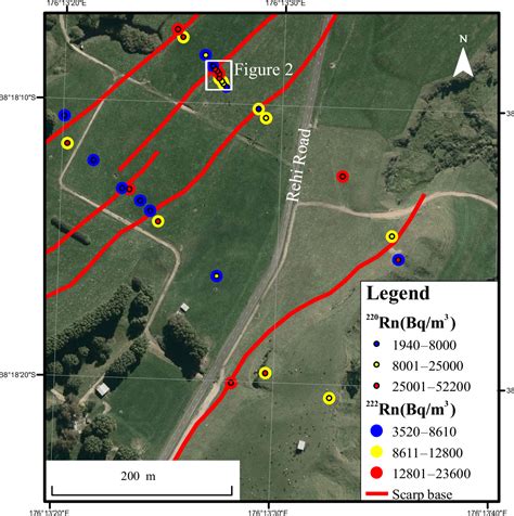 Figure 2 From The Origin Of Radon Anomalies Along Normal Faults In An