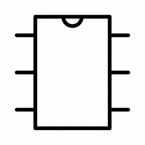 Ic Chip Electrical Electronic Circuit Component Icon Download On