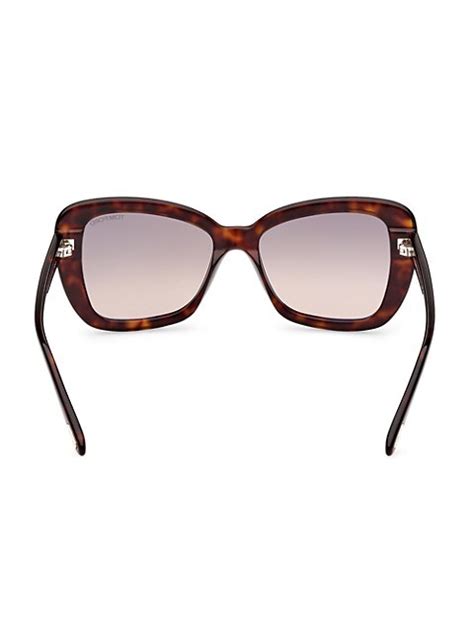 Shop Tom Ford Maeve 55mm Butterfly Sunglasses Saks Fifth Avenue
