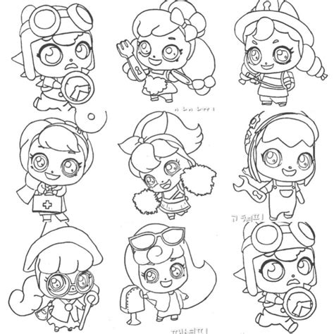 알쏭달쏭 캐치티니핑 색칠 놀이 도안 빨리핑 얌얌핑 뜨거핑 삐뽀핑 힘내핑 고쳐핑 아라핑 패션핑 네이버 블로그