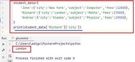 Python Nested Dictionaries Important Concept