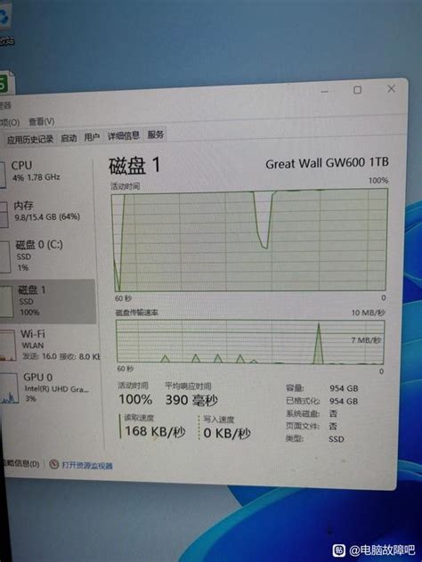 长城的固态1t的 去年买的用一半容量看里面电影硬盘占用100 【电脑故障吧】 百度贴吧