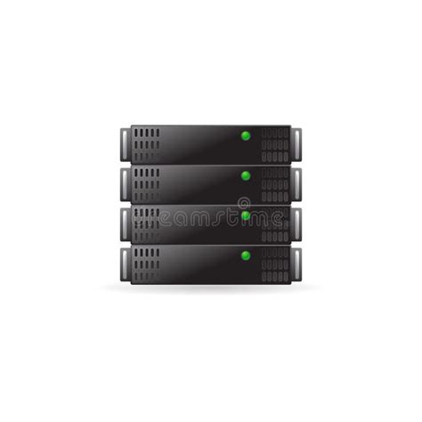 Server Rack Stock Illustration Illustration Of Global 18722931