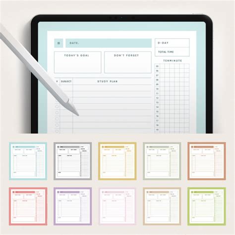 무료 하이퍼링크 스터디 플래너 Dt굿노트