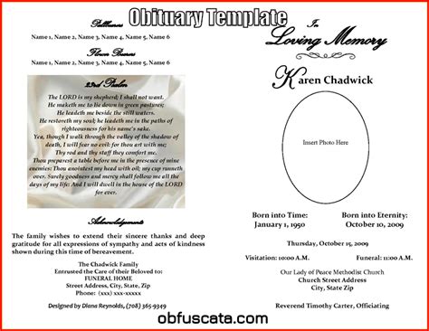 Obituary Templatepng