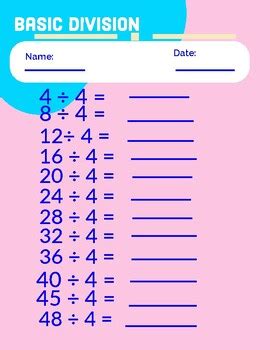 Basic Division By True Heart Bear TPT