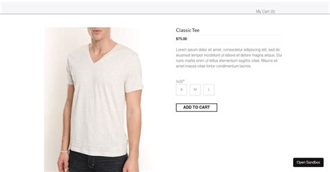 Product Details Page Codesandbox