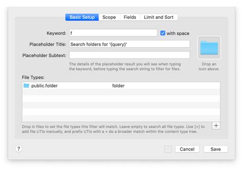 File Filter Input Alfred Help And Support