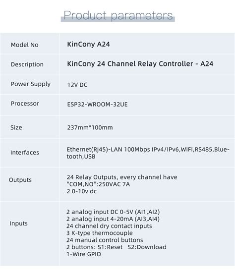 esp32 k type thermocouple 24ch relay module a24 smart home