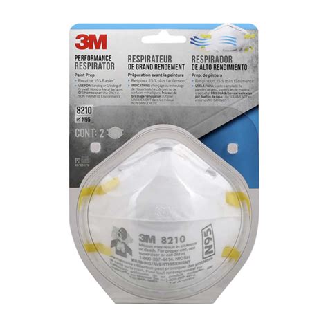 Respirador 3m N95 Part 8210 X2 Protección Medio Promart