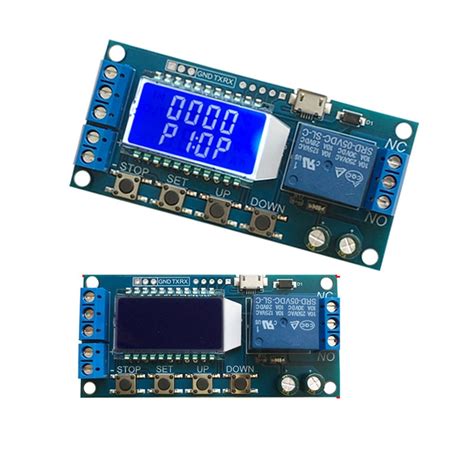 DIYMORE DC V Time Delay Relay Module Power Off Trigger Cycle Timming Circuit Switch LCD Shopee
