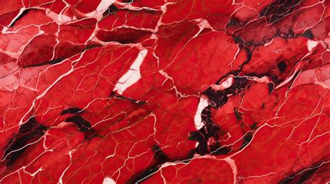 Premium Ai Image A Red Marble With A Black Background And White Text