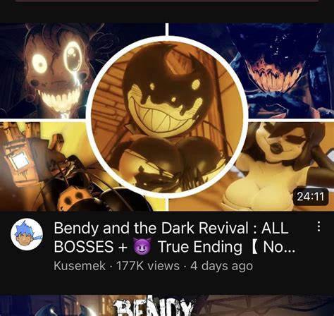 I Searched Up “bendy And The Dark Revival Bosses” And This Is The First