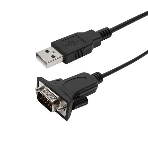 China USB To DB9 RS232 Serial Adapter Converter Cable With FTDI Chip Manufacturers Factory