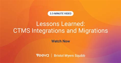 Bms Lessons Learned Ctms Integrations And Migrations Veeva
