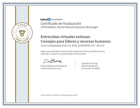Certificate Of Completion Diana Marcela Aparicio Buitrago