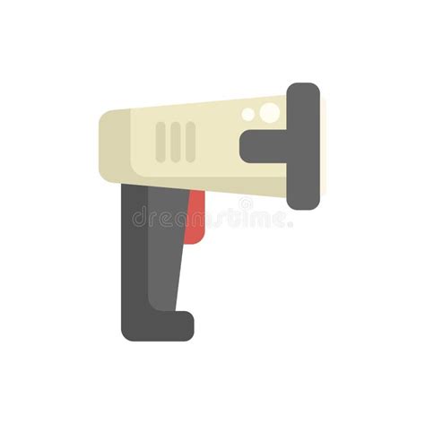 Handheld Barcode Scanner Scanning Bar Code Icon Stock Vector