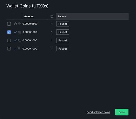 Vdg Selectdeselect The Coins With The Same Scriptpubkey Address