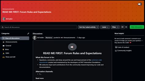 Open GitHub Discussions For The Organization Issue Phetsims Chipper GitHub