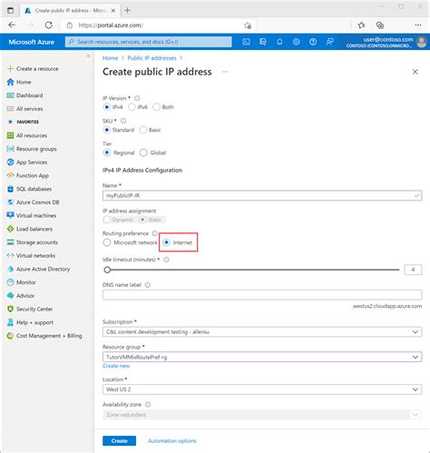 Tutorial Configure Both Routing Preference Options For A Virtual