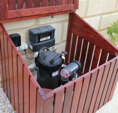 Pool Equipment Enclosure Kits How To Hide Pipe And Filter Home Tips