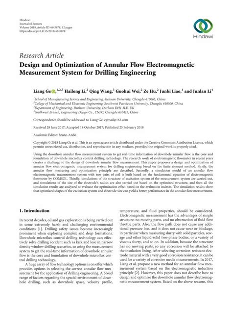 Pdf Design And Optimization Of Annular Flow Electromagnetic Dokumentips