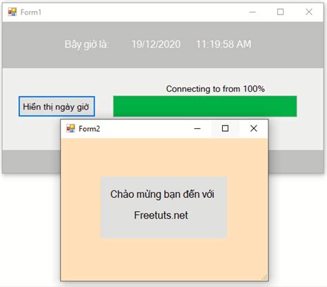 Cách dùng ProgressBar Timer trong C winforms