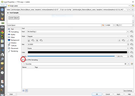 Labeling Format Multiple Values In A Label With Different Colors In