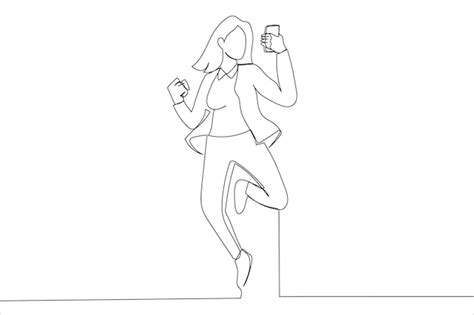 Premium Vector Illustration Of Woman Standing Isolated Over White