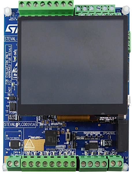 Industrial Plc Evaluation Board With Hmi Interface Steval Plc001v1