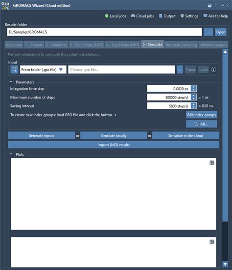Step 5 Production Molecular Dynamics Simulation Samson Documentation Center