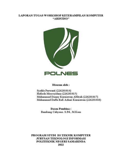 Tugas Laporan Arduino Pdf