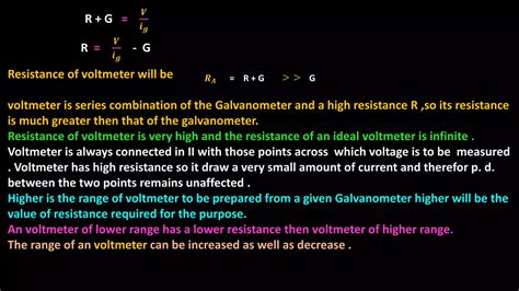 1 Conversion Of Galvanometer Into Ammeter And Voltmeter 2 Differences Between Ammeter And