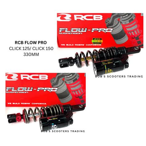 Rcb Flow Pro Rear Shock Honda Click 125 Click 150 330mm Mono Shock