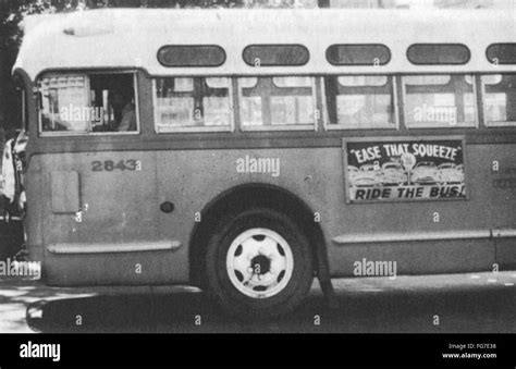 MONTGOMERY BUS BOYCOTT NAn Empty Bus In Montgomery Alabama During A