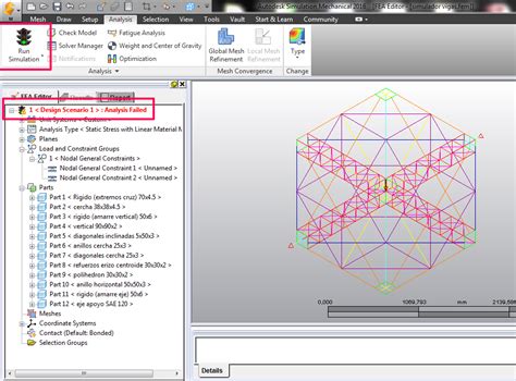 Analysis Failed When I Run Simulation Autodesk Community