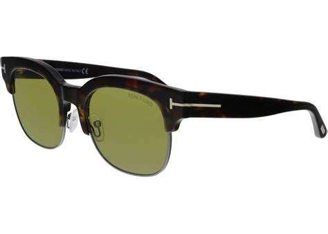 Tom Ford Rectangular Sunglasses Havana Ft0597 52n In Acetatemetal Us