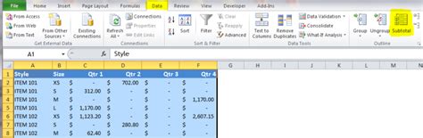 Excel Tips Data Subtotal 2 Wmfexcel