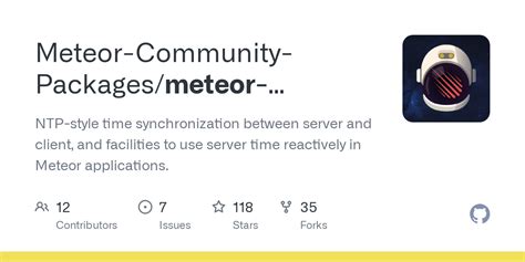 github meteor community packages meteor timesync ntp style time