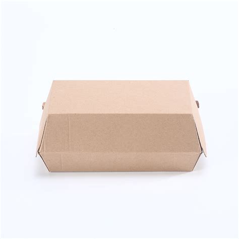 Customized Disposable Food Grade Eco Friendly Corrugated Hamburger