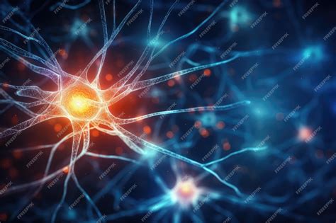 Premium Photo Background From Nerve Cells Or Neural Networks With