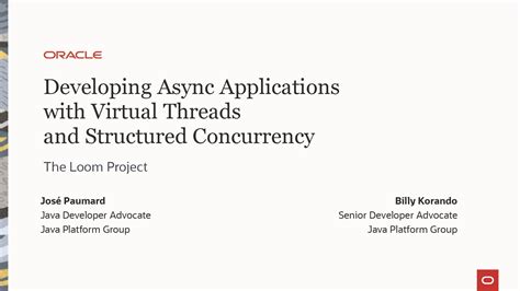 Developping An Asynchronous Application With Virtual Threads And